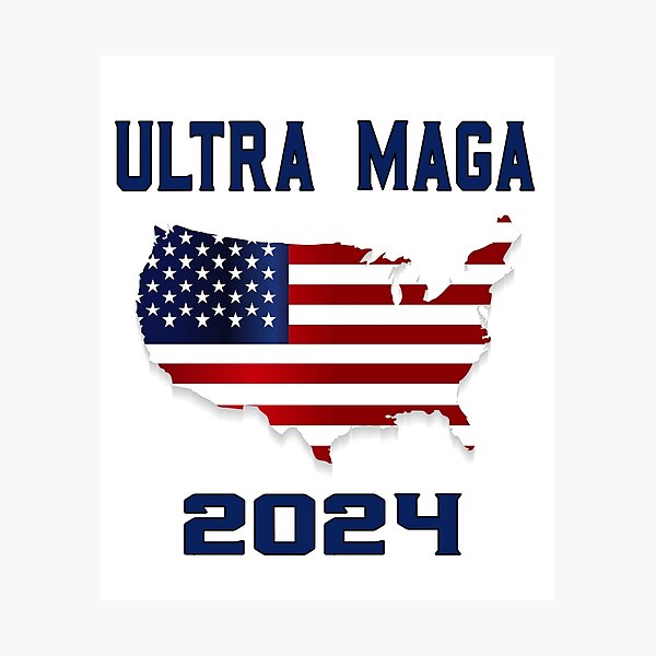 "Ultra Maga Pro 2024 Maga King" Photographic Print for Sale by Hoplaart | Redbubble