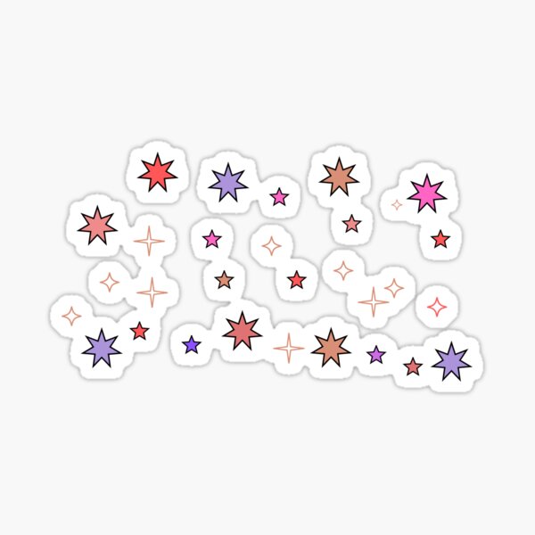 Retro Mini Star Pack Sticker By Starlie21 Redbubble