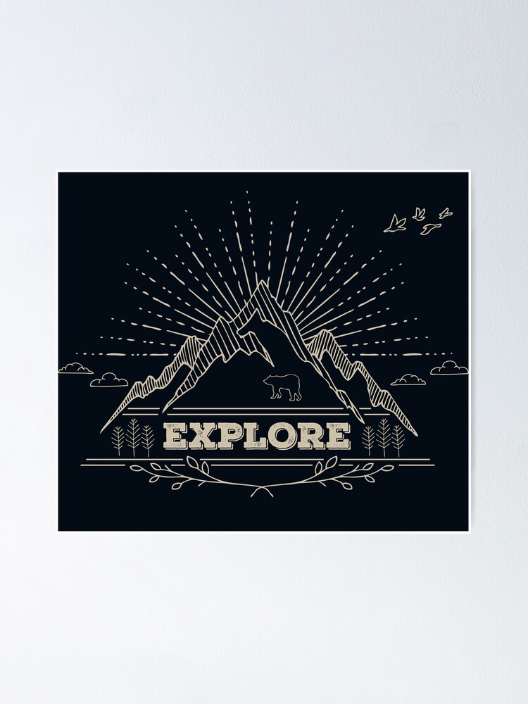 "Explore" Poster by NicoDsx | Redbubble
