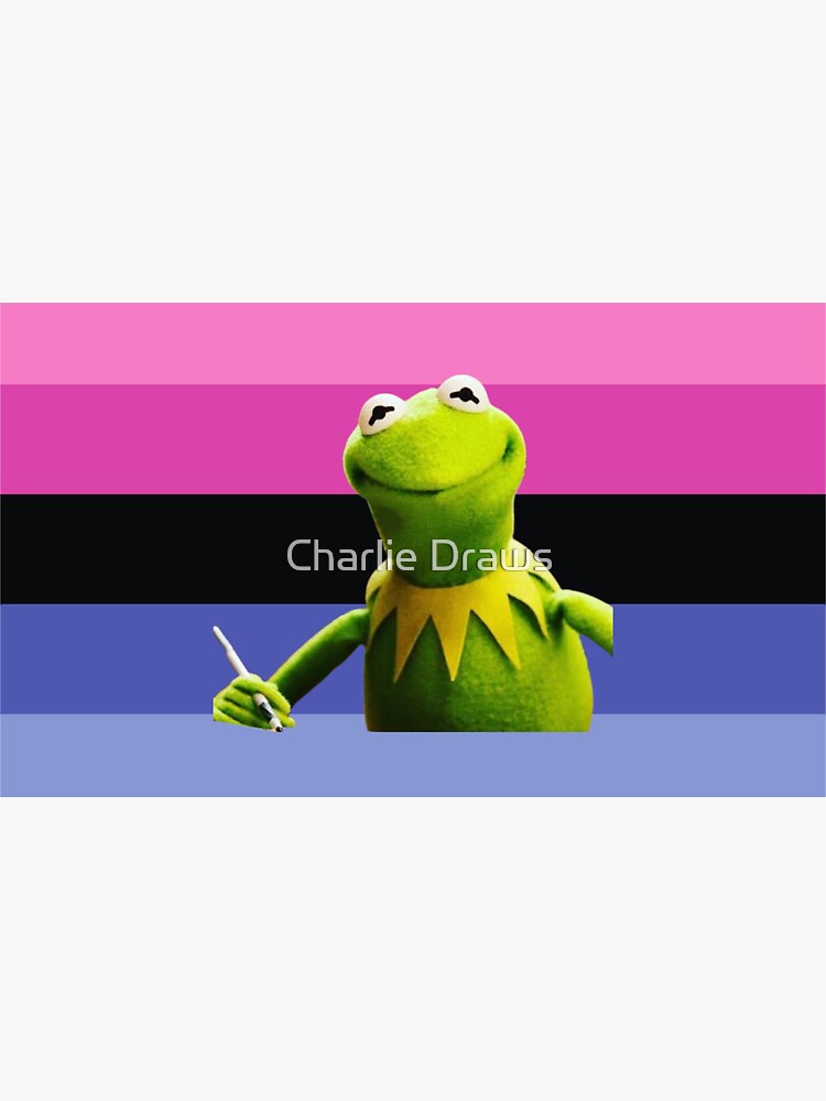 "Kermit the Frog Omnisexual Flag" Sticker by Lottie1820 | Redbubble