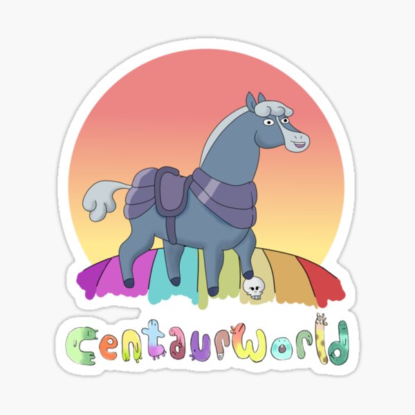 "Centaurworld" Sticker by Talk-C | Redbubble