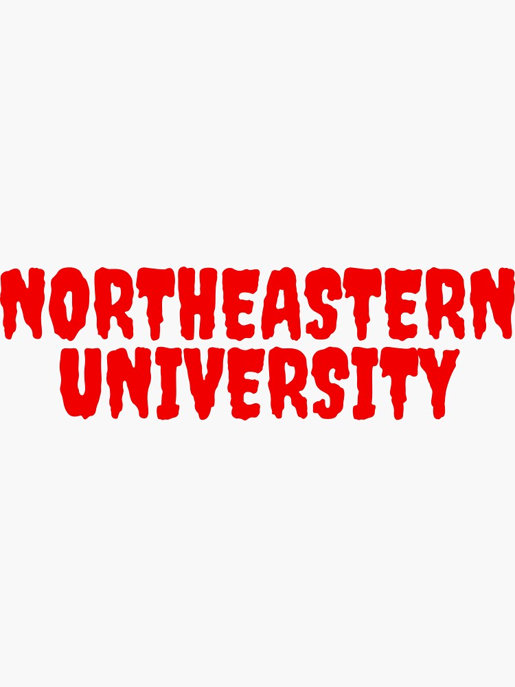 "Northeastern" Sticker by naomi-silver | Redbubble