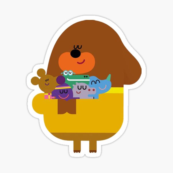 "Duggee on Dougie" Sticker by zurtal | Redbubble