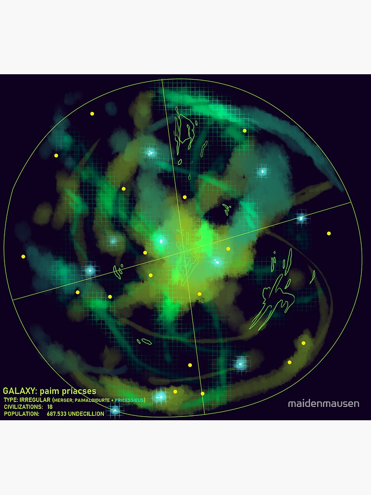 Póster «Mapa Galáctico: paim priacses» de maidenmausen | Redbubble