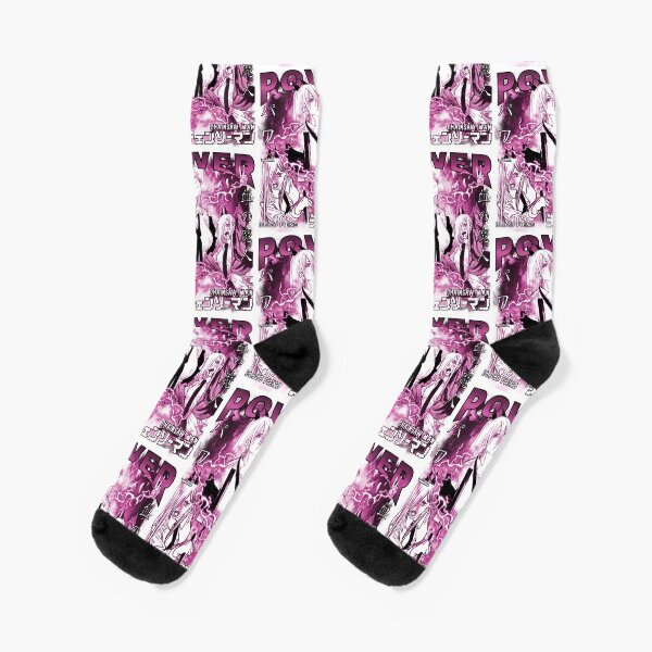 "Chainsaw Man Power Manga, Chainsaw Man kawaii Anime Girl" Socks by ...