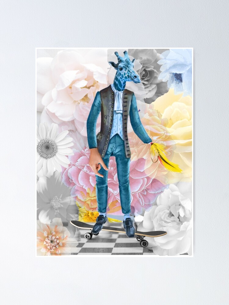 "Funky Giraffe" Poster for Sale by AmieSab | Redbubble