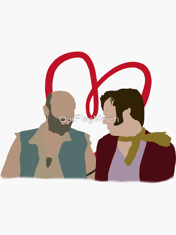 "Pete and Lucius Heart" Sticker by OurFlagMerch | Redbubble