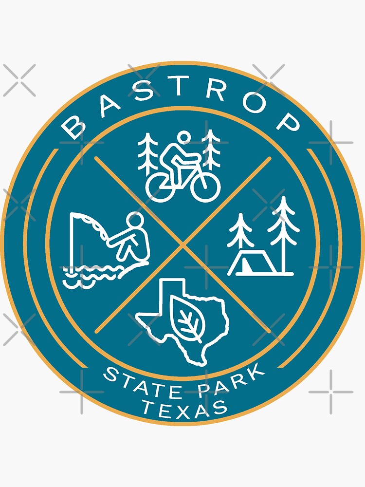 "Bastrop State Park Heraldic Logo" Sticker for Sale by VanyaKar | Redbubble