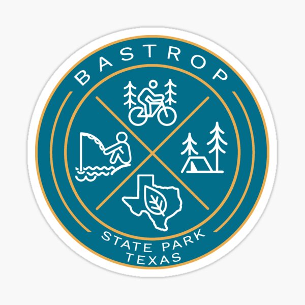 "Bastrop State Park Heraldic Logo" Sticker for Sale by VanyaKar | Redbubble