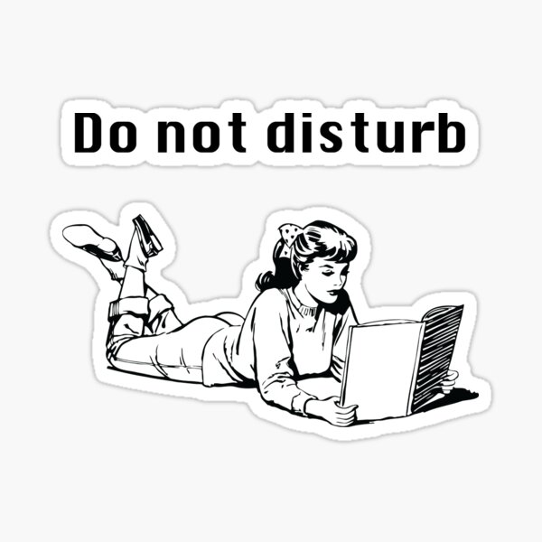 "Do Not Disturb" Sticker by bdtucker | Redbubble