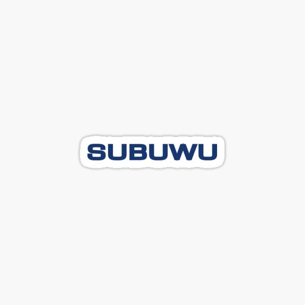 "SUBUWU BLUE" Sticker for Sale by aydapadi | Redbubble