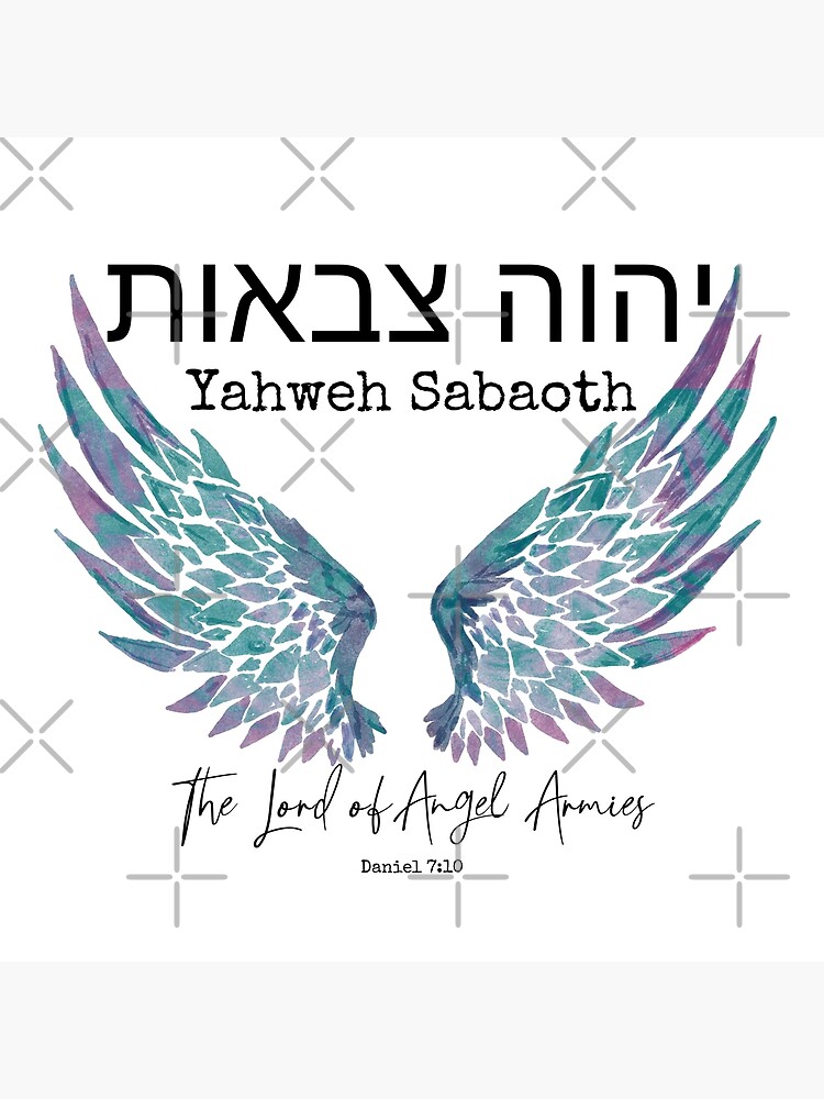 Lámina fotográfica «Daniel 7:10 Yahweh Sabaoth, el Señor de los ...