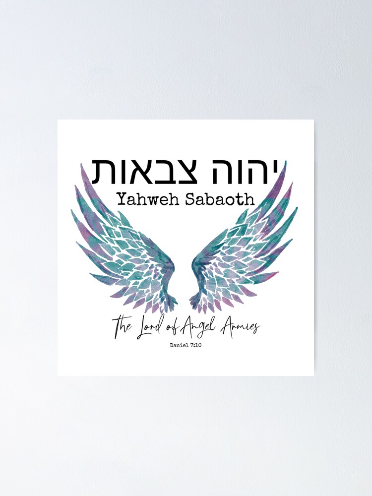 Póster «Daniel 7:10 Yahweh Sabaoth, el Señor de los ejércitos de ...