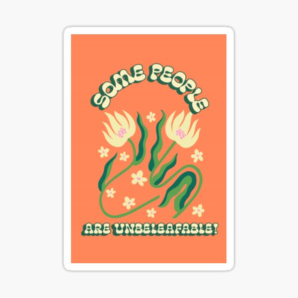 "Unbeleafable!" Sticker for Sale by Pun-Guy | Redbubble