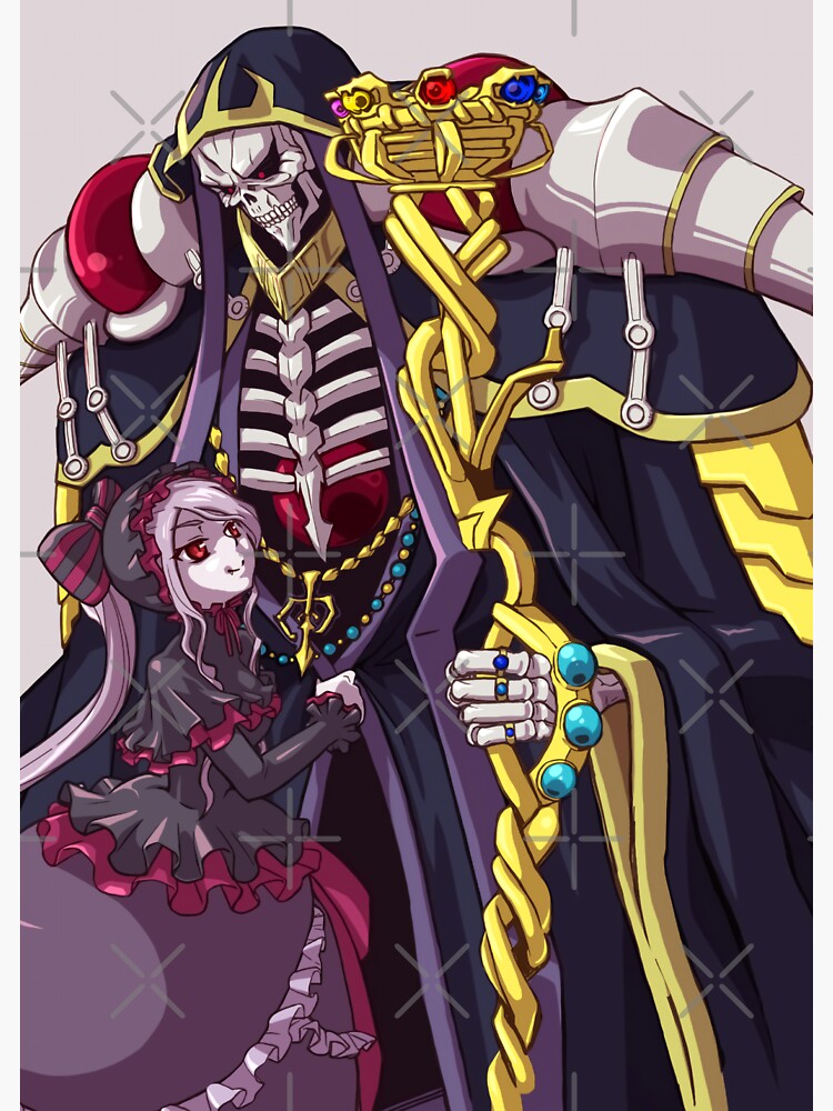 "Ainz Ooal Gown Overlord Art" Sticker by Coreynidabar | Redbubble