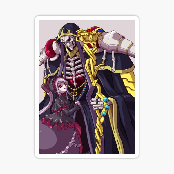 "Ainz Ooal Gown Overlord Art" Sticker by Coreynidabar | Redbubble