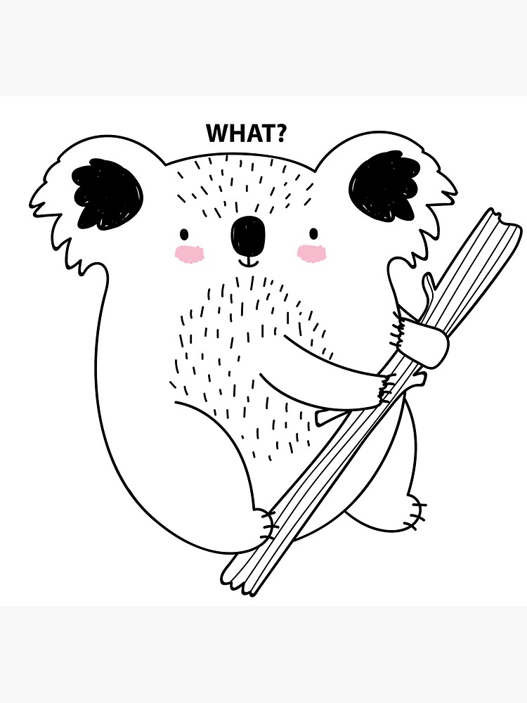 "Angry Koala" Sticker for Sale by smyj7890ny | Redbubble