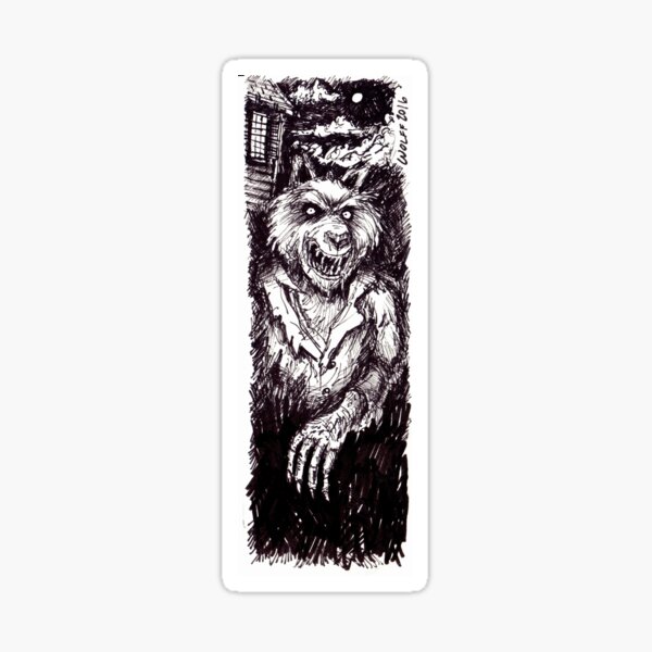 "Werewolf" Sticker for Sale by lordwolff1 | Redbubble
