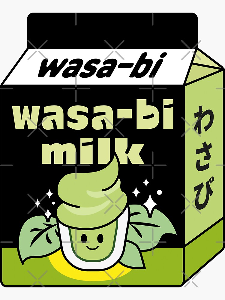 "Wasabi Milk" Sticker by Somsomi | Redbubble