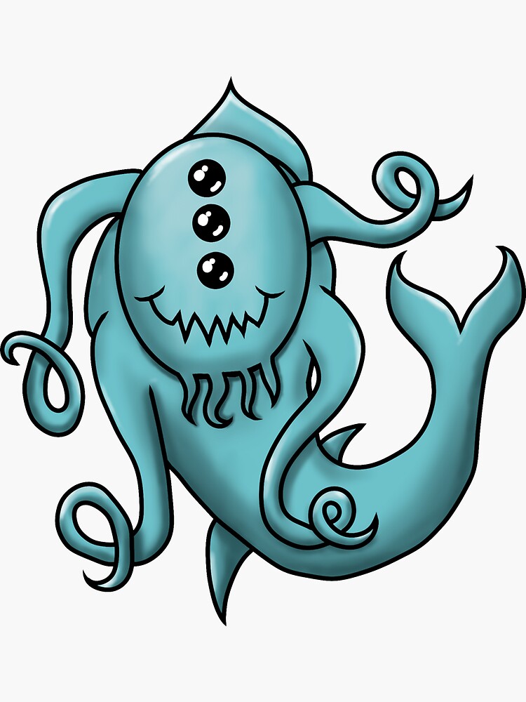"Aboleth" Sticker by ErrantDamsel | Redbubble