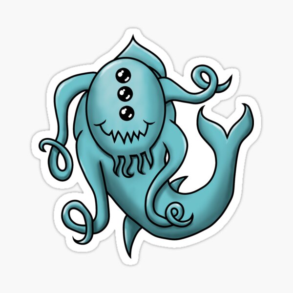 "Aboleth" Sticker by ErrantDamsel | Redbubble