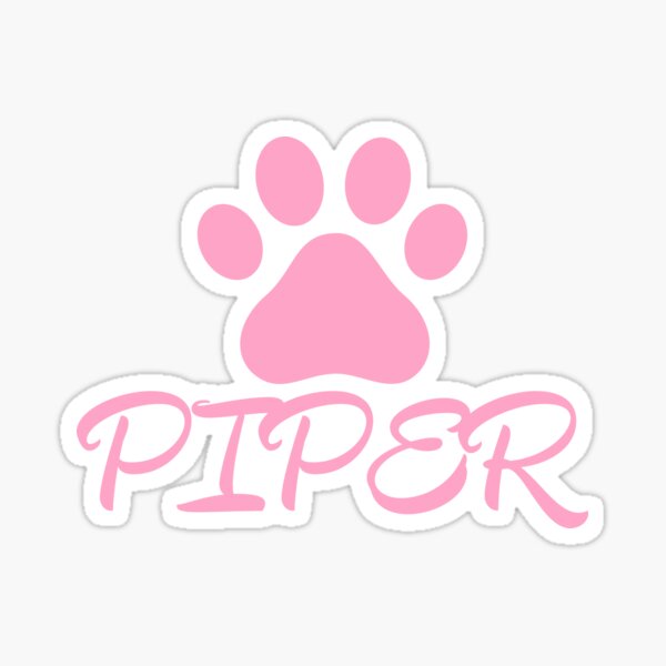 "Pink Cat Paw Piper " Sticker for Sale by Foofighter01 | Redbubble