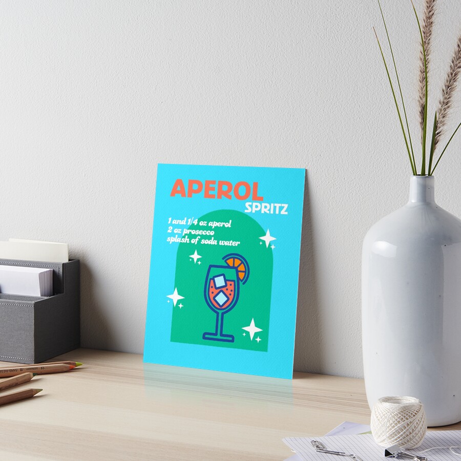 "APEROL SPRITZ" Art Board Print for Sale by juliasantos5 | Redbubble