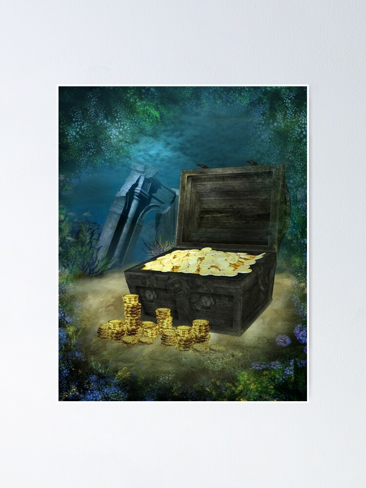 "Treasure Chest" Poster for Sale by FantasyDesigns | Redbubble