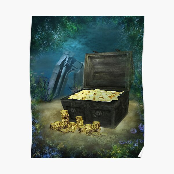 "Treasure Chest" Poster for Sale by FantasyDesigns | Redbubble