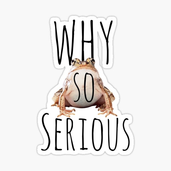 "Why so serious" Sticker by KatiHatisART | Redbubble