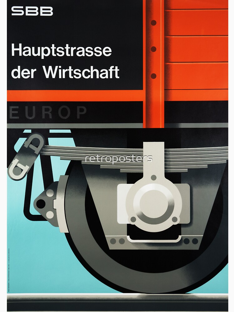 "SBB EUROP Train Railways Main Street of the Economy Vintage German ...