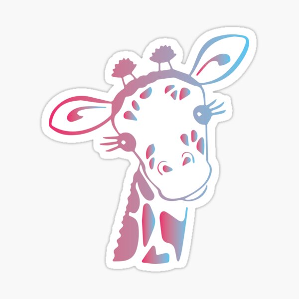 "cute giraffe" Sticker for Sale by Cute--Animals | Redbubble