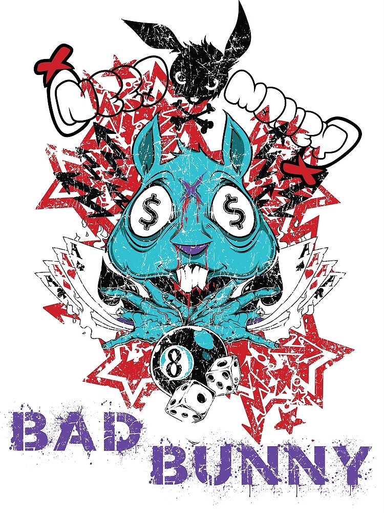 "Bad Bunny Target Spray Graffiti " Poster for Sale by Trandesigns ...