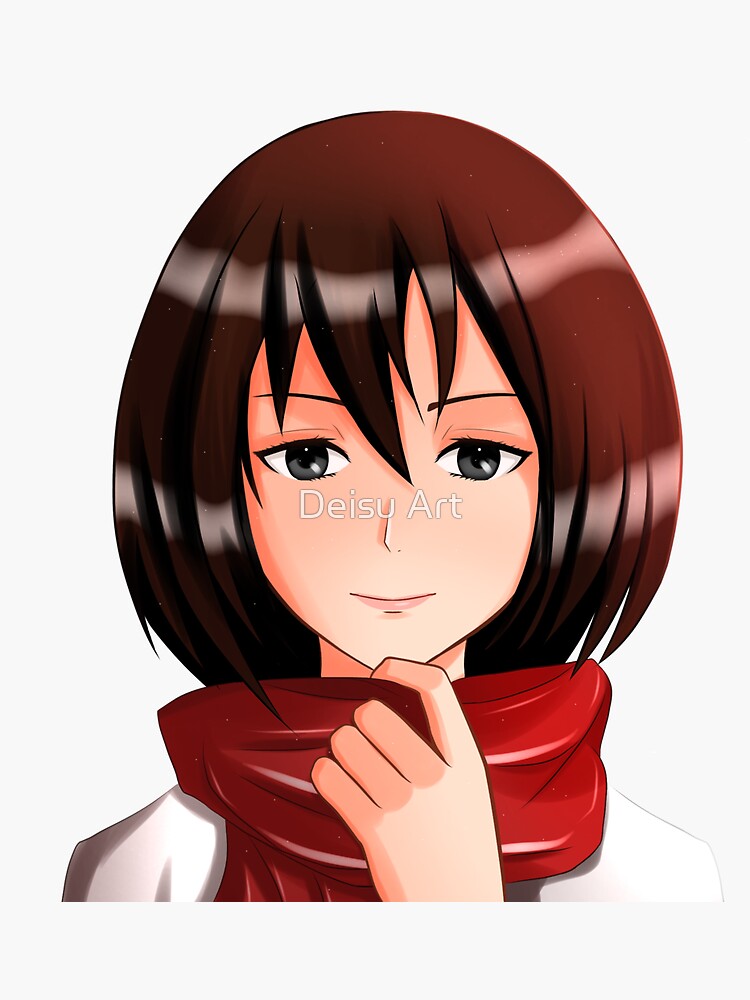 "Mikasa" Sticker for Sale by DeisuArt | Redbubble