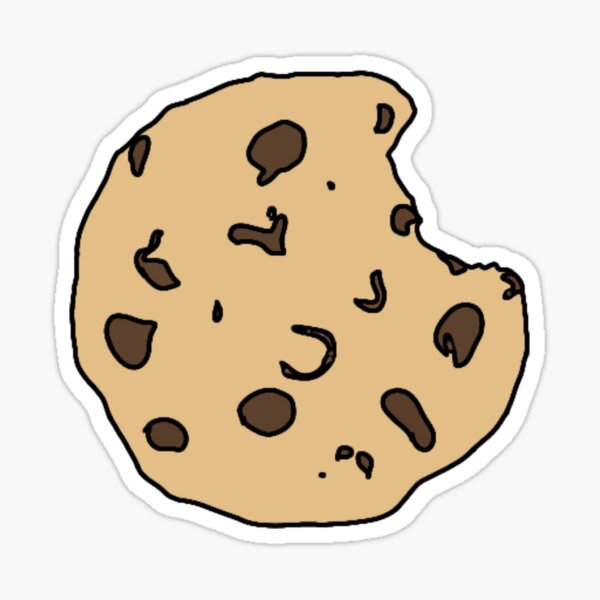 "Chocolate Chip Cookie" Sticker for Sale by veeslay | Redbubble