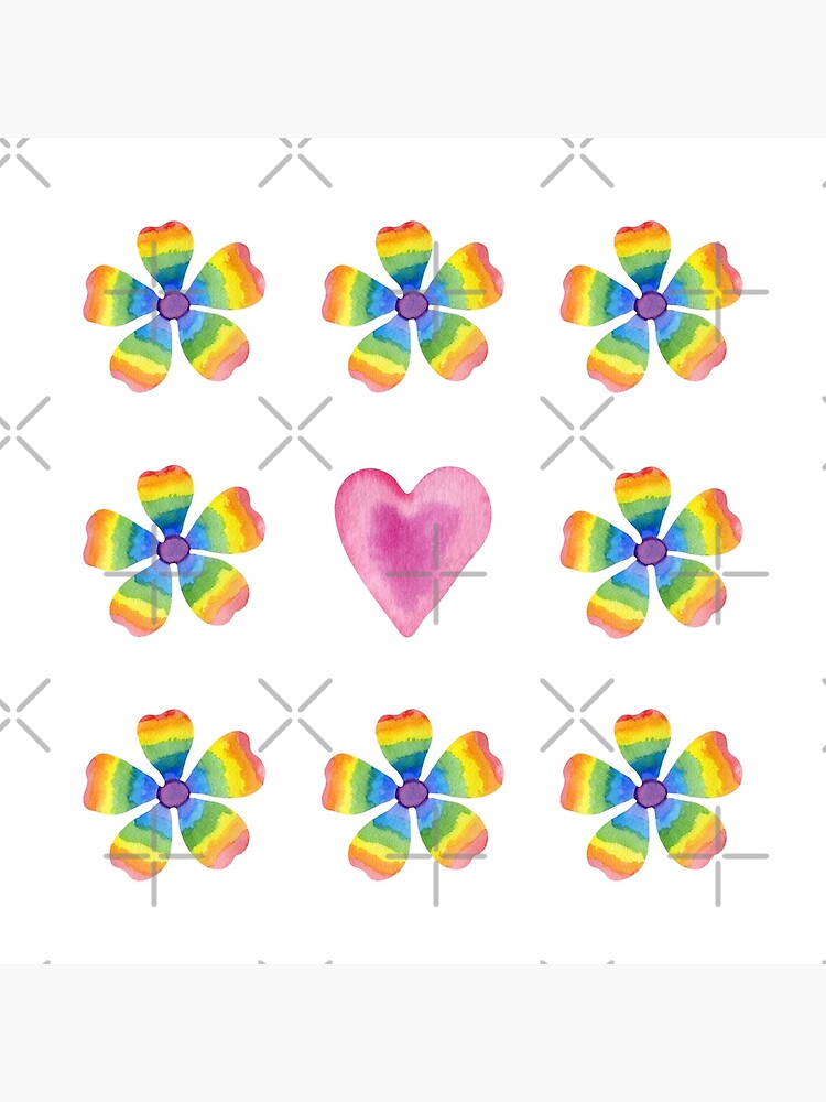"Gay Pride Flowers Rainbow" Poster for Sale by gronly | Redbubble