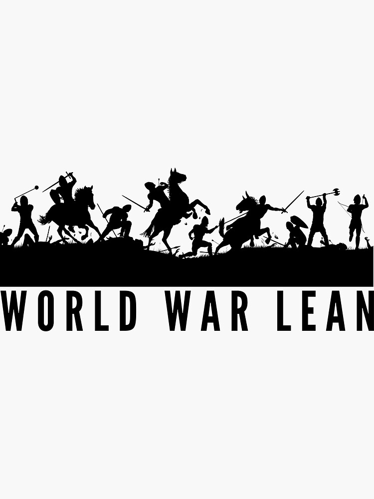 "world war lean" Sticker by MovieHub | Redbubble