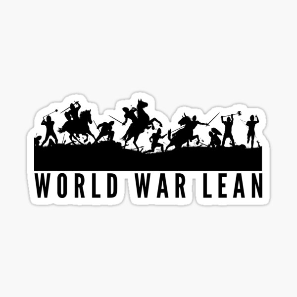 "world war lean" Sticker by MovieHub | Redbubble