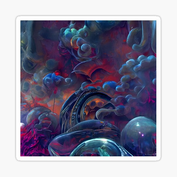 "blue bubbles" Sticker by Girih | Redbubble