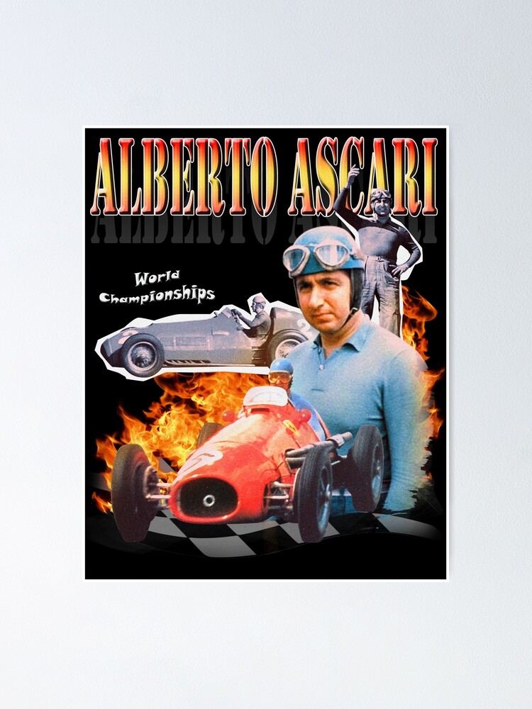 Póster «Fórmula 1 Leyenda Diseño Vintage Premium - Alberto Ascari» de RUZMA | Redbubble