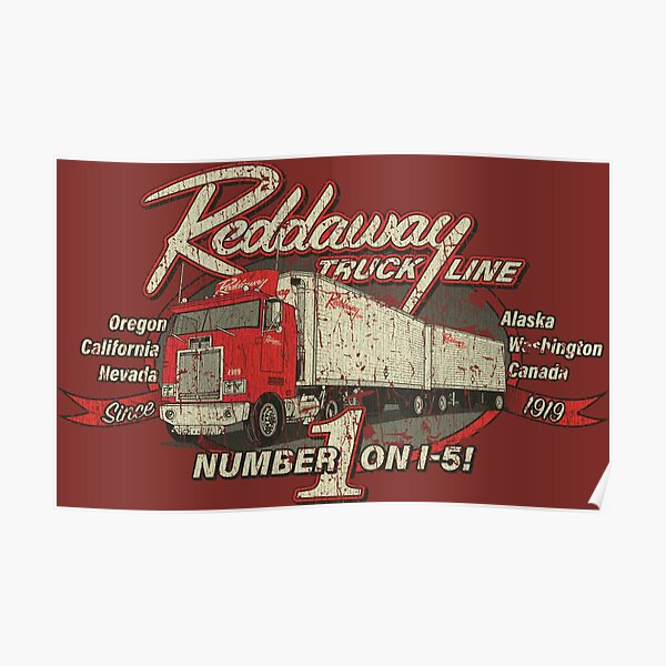 "Reddaway Truck Line 1919" Poster for Sale by AstroZombie6669 | Redbubble