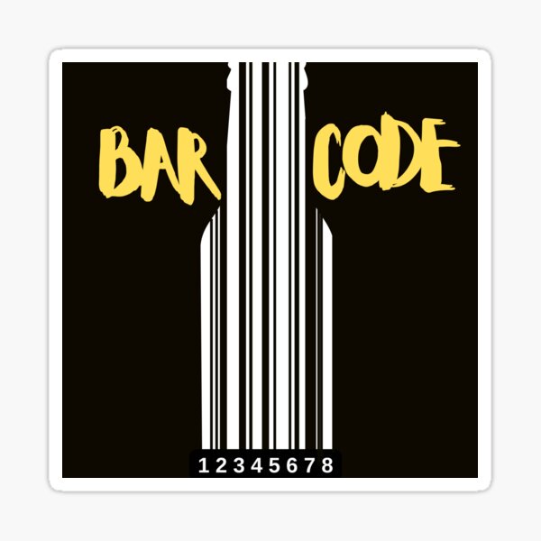 "Barcode funny" Sticker by Xodin | Redbubble