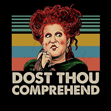 "Dost Thou comprehend Hocus-Pocus T Shirt" Sticker for Sale by ...