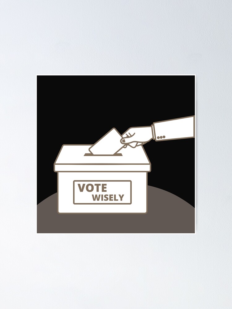 "VOTE WISELY RETRO EDITION " Poster for Sale by theaggi | Redbubble