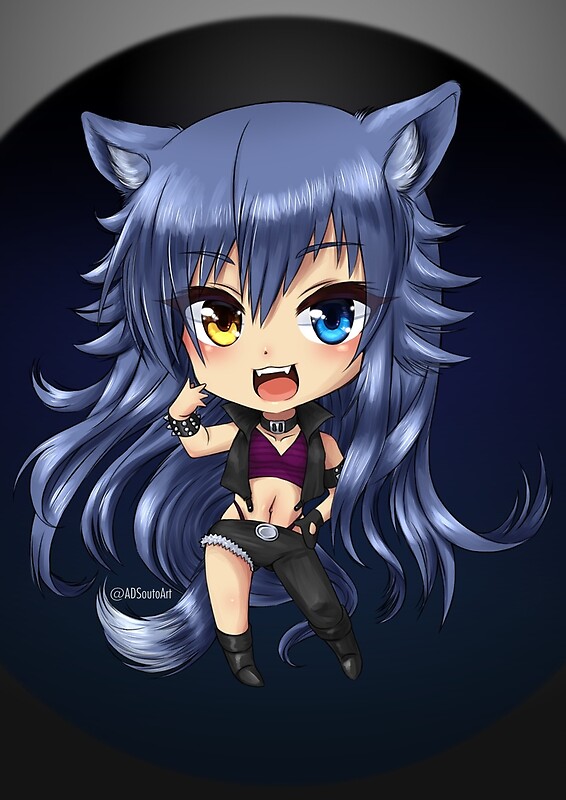 "Fenrir Unchained CHIBI" by adsoutoart | Redbubble