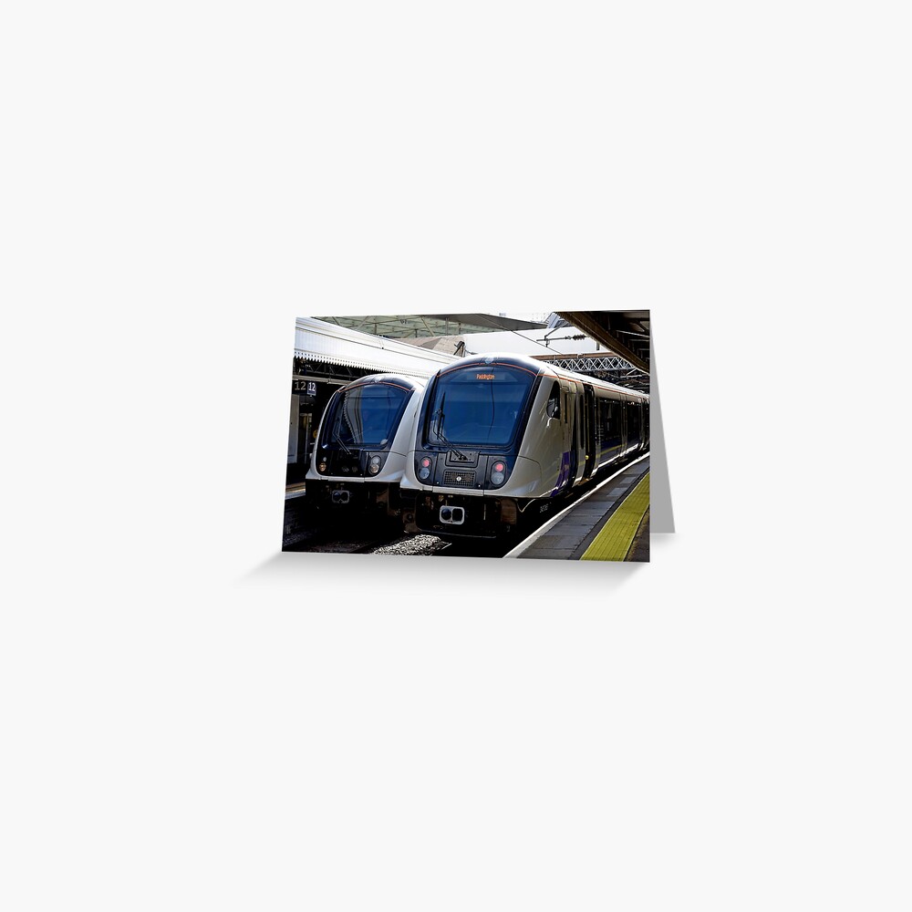 "Class 345 Crossrail Elizabeth Line Trains at Paddington Station ...