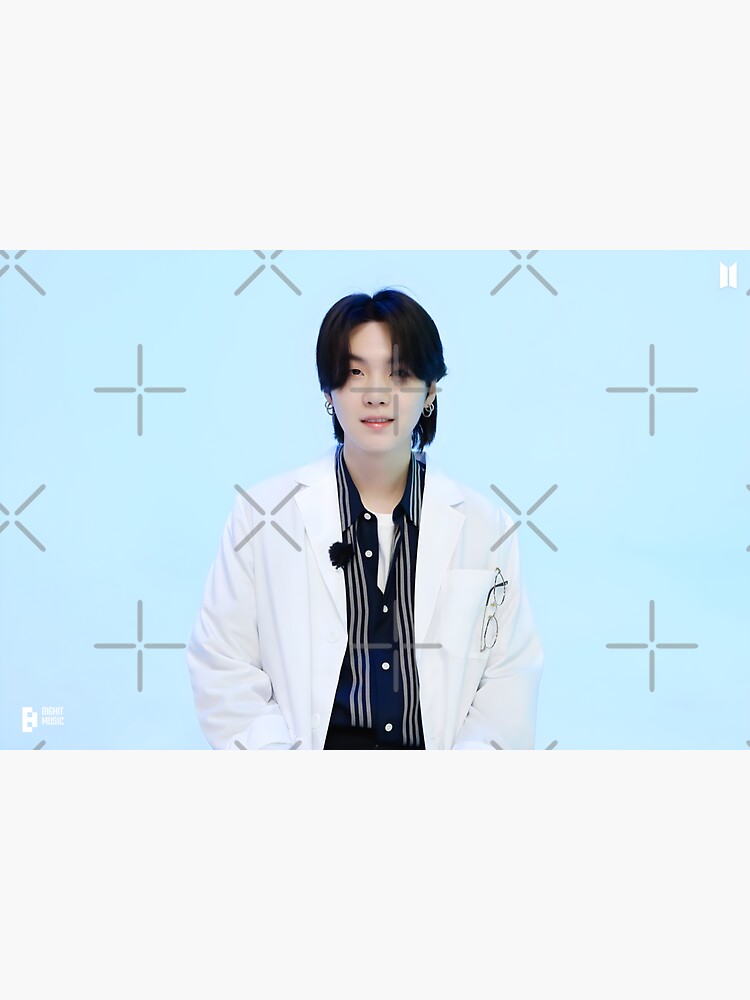 "SUGA BTS MBTI Lab Photo Sketch" Sticker for Sale by catoro | Redbubble