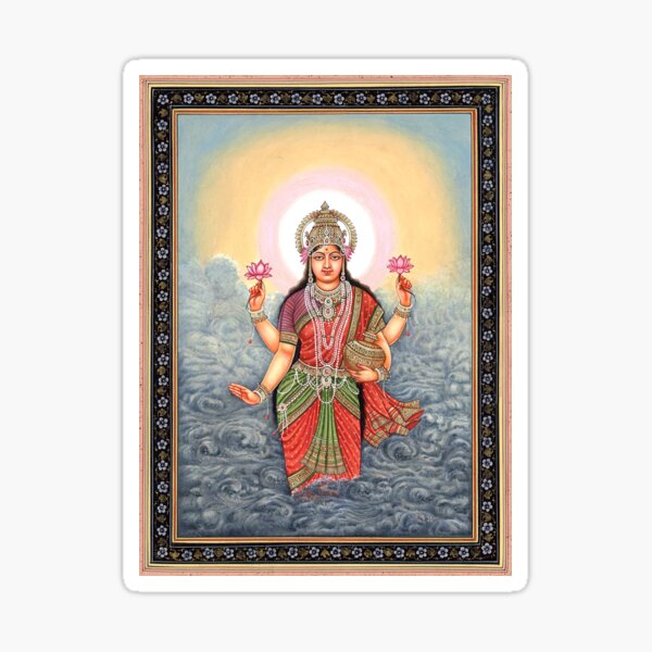 "The Birth Of Lakshmi" Sticker by Onodera | Redbubble