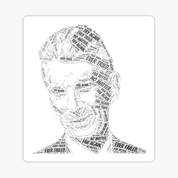 "Samuel Beckett" Sticker by ptNB | Redbubble