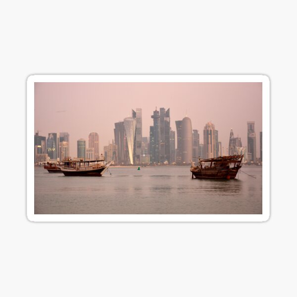 "Doha, Qatar" Sticker by AlizadaStudios | Redbubble